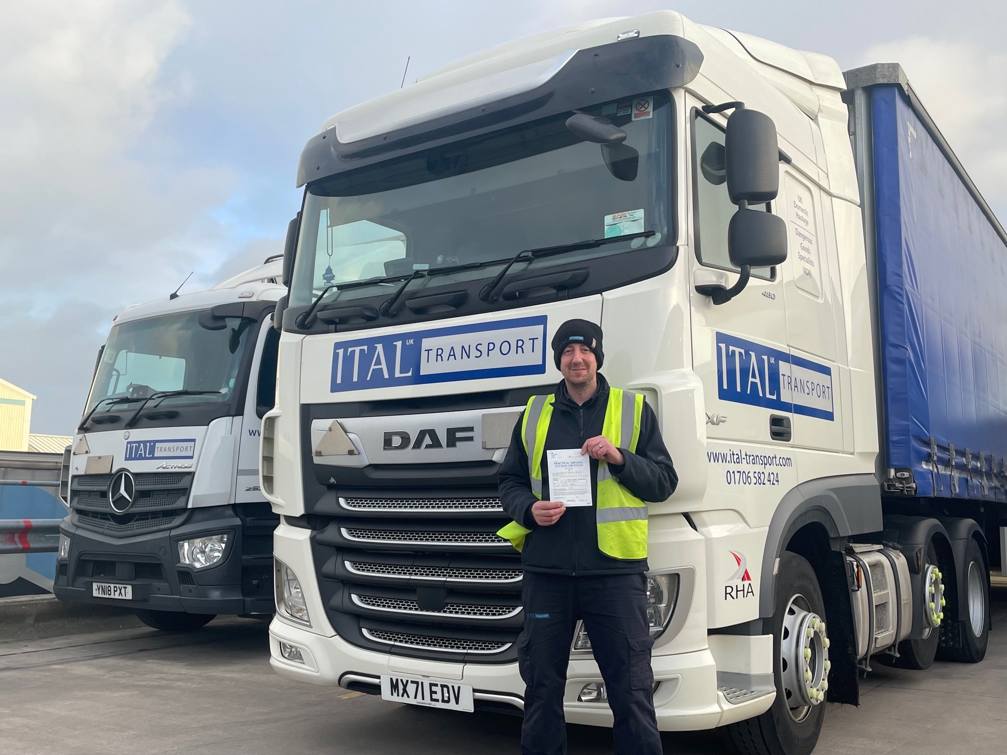 Chris Passes With Flying Colours | Ital Transport UK